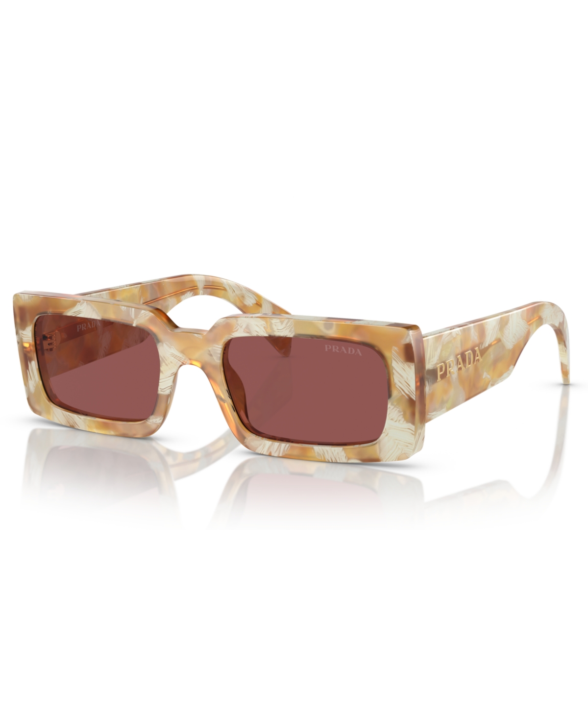 Click here for Prada Lettering Rectangular Womens Sunglasses  Pr... prices