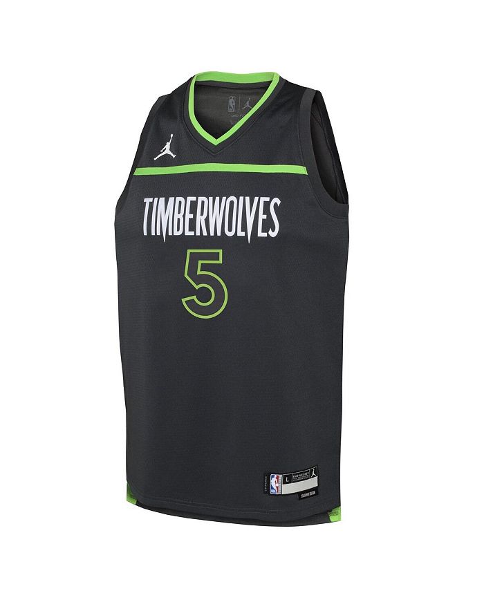 Jordan Big Boys Anthony Edwards Black Minnesota Timberwolves Swingman ...