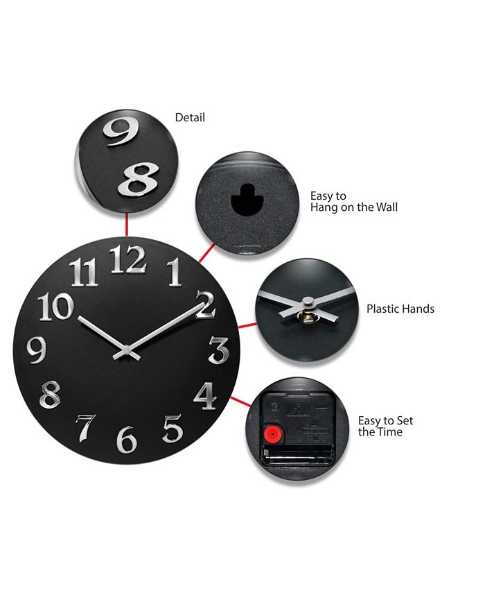 Infinity Instruments Round Wall Clock - Macy's