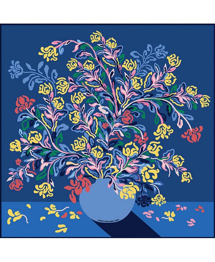 Jessie Zhao New York Silk Scarf Of Night Flowers Macys