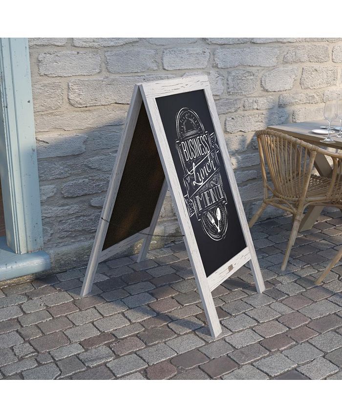 EMMA+OLIVER Burke Rustic Vintage Like Double-Sided Folding Magnetic ...