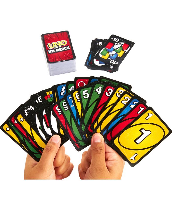 Mattel UNO Show ‘em No Mercy Card Game for Kids, Adults Family Night ...