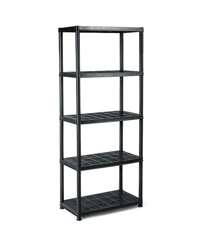 Slickblue 5-Tier Storage Shelving Freestanding Heavy Duty Rack in Small ...