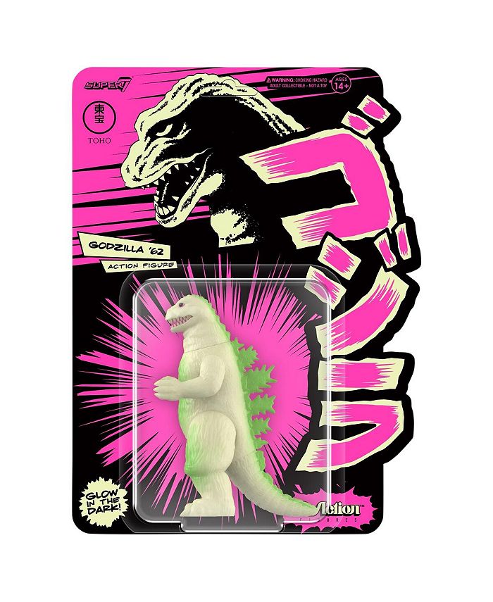 Super 7 Godzilla '62 (Glow) Toho ReAction Figure - Wave 4 - Macy's
