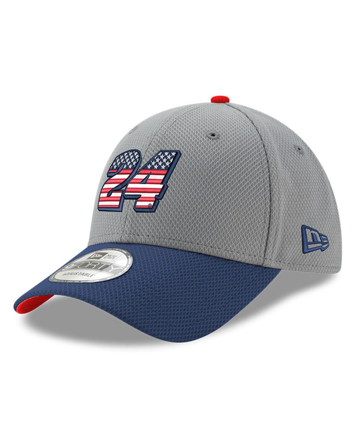Click here for Mens New Era Gray  Navy William Byron Salute 9FORT... prices