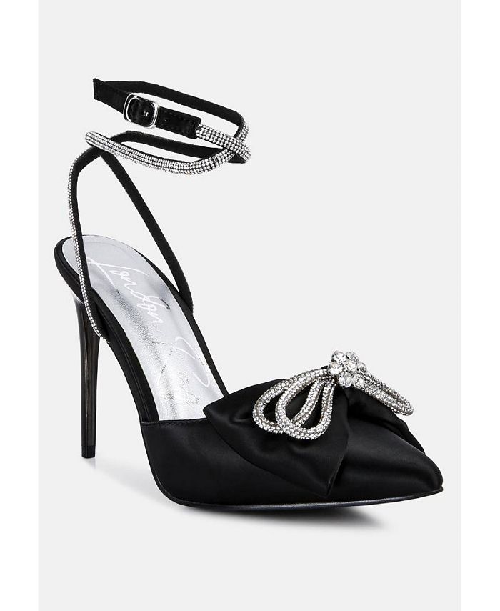 London Rag Winged High Heel Rhinestone Embellished Sandals - Macy's