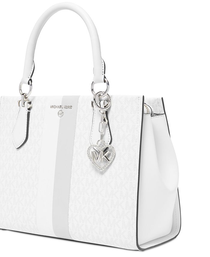 Michael Kors Charms Metal MK Heart Pave Key Charm - Macy's