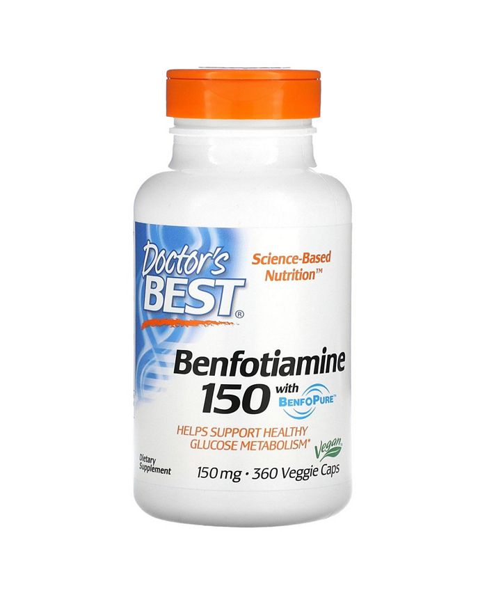 Doctor's Best Benfotiamine with BenfoPure 150 mg - 360 Veggie Caps - Macy's