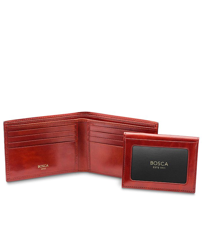 Bosca Mens Old Leather Credit Wallet w/ID Passcase - Macy's
