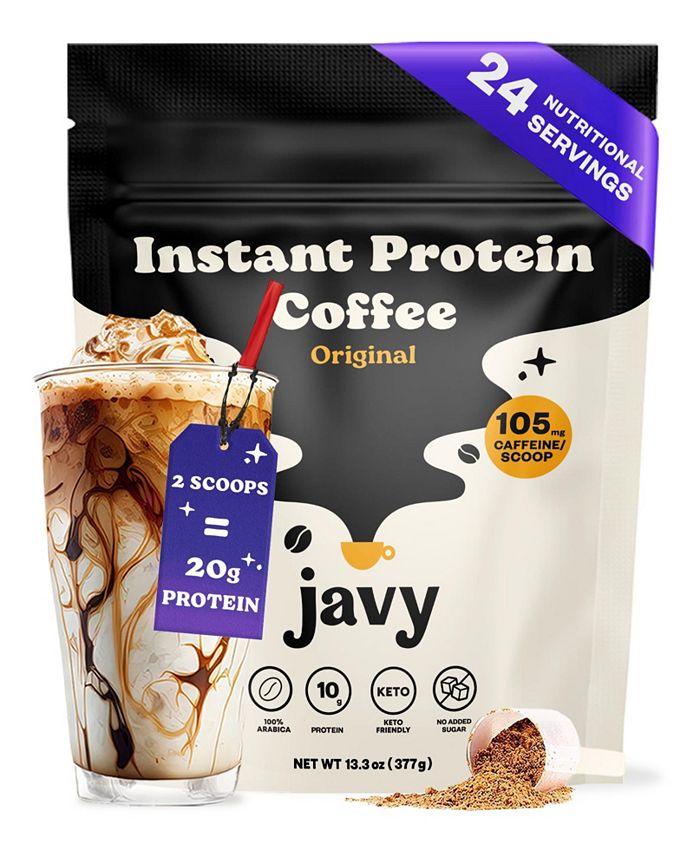 Javy Coffee Javy Instant Coffee High Protein Powder, Iced Coffee ...