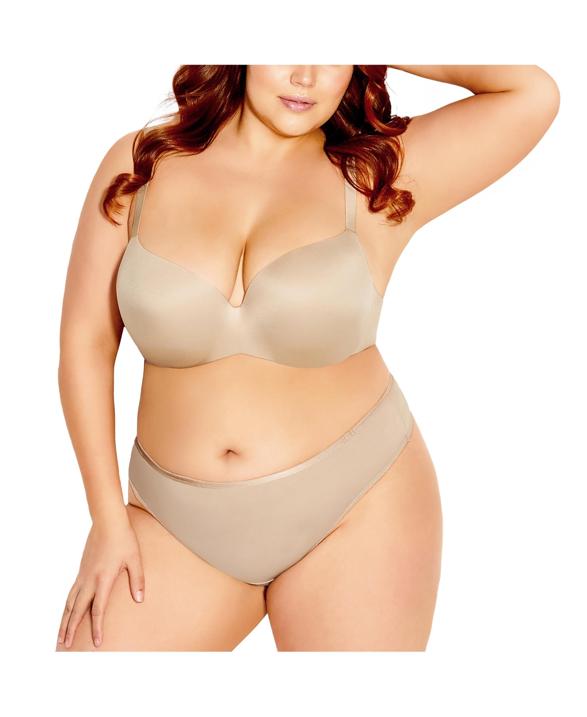 Click here for Plus Size Bodycon Contour Bra - Latte prices