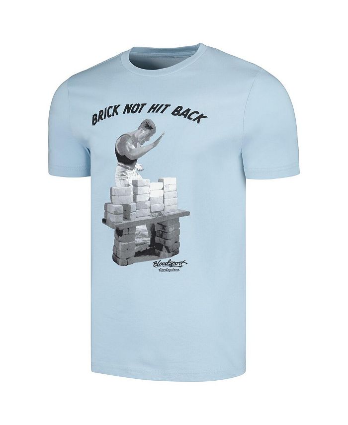 Contenders Clothing Men's Light Blue Bloodsport Brick Not Hit Back T ...