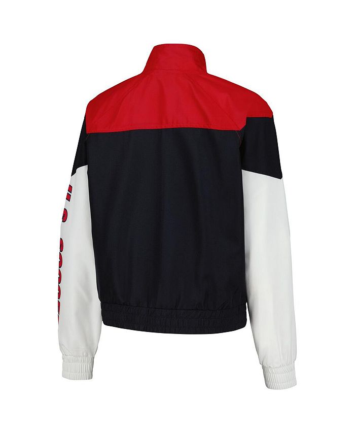 New Era Women's 5th & Ocean by Navy USWNT Cropped Full-Zip Windbreaker Jacket - Macy's