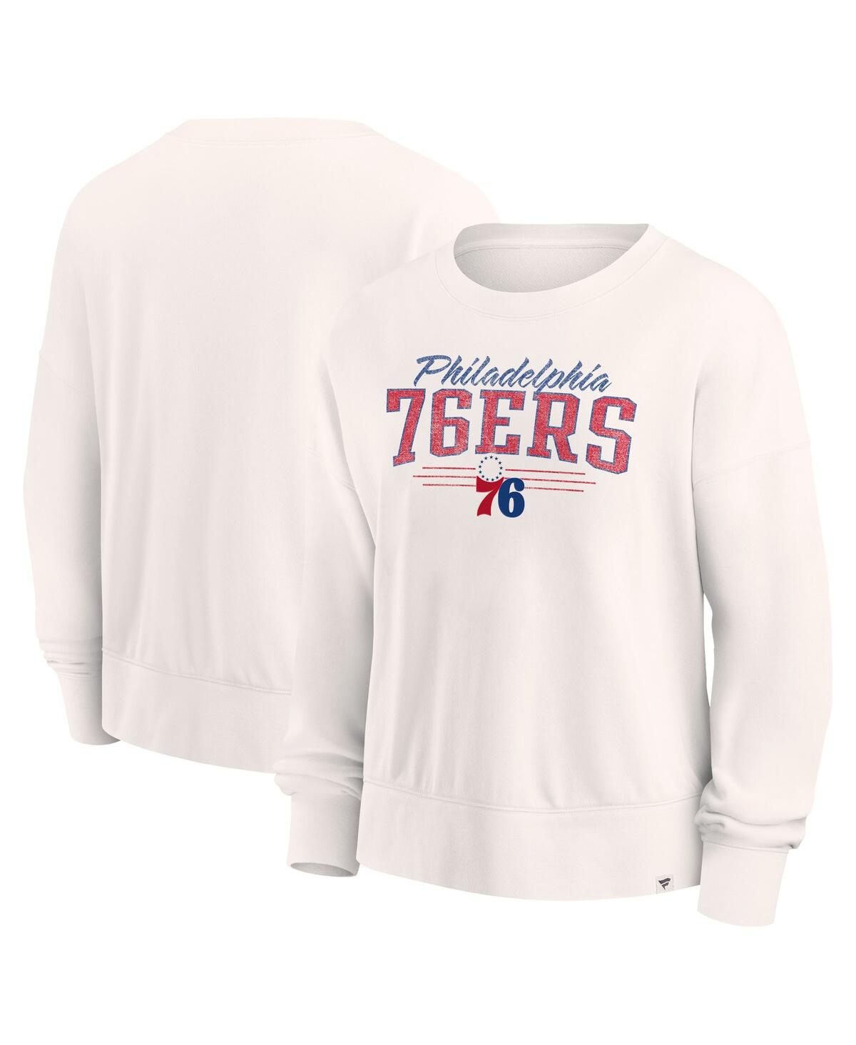 Click here for Womens Fanatics Cream Distressed Philadelphia 76er... prices