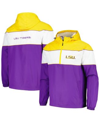 Men's G-III Sports by Carl Banks Purple LSU Tigers Center Line Half-Zip ...
