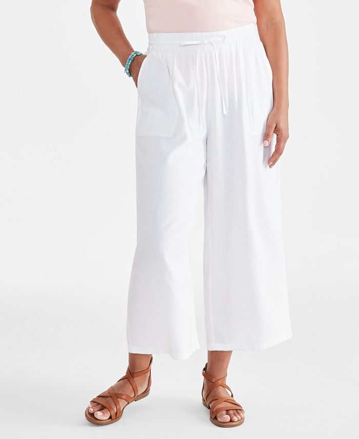 Style & Co Women's Cropped Drawstring Pants, Created for Macy's - Macy's