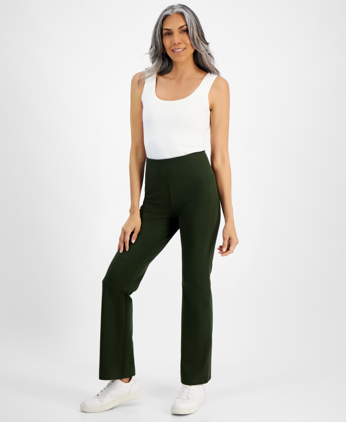 Click here for Style & Co Womens High-Rise Bootcut Leggings  Crea... prices