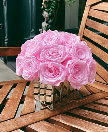 Rose Box NYC Half Ball of Pink Blush Long Lasting Preserved Real Roses ...
