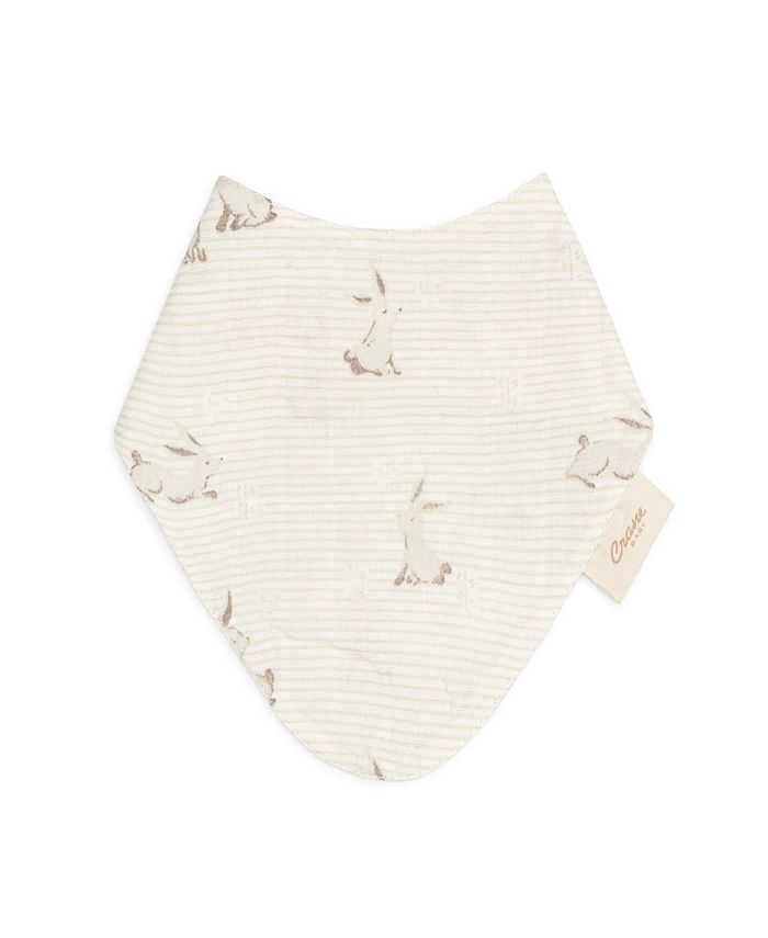 Crane Baby Cotton 3-pc. Bunny Bib Set - Macy's