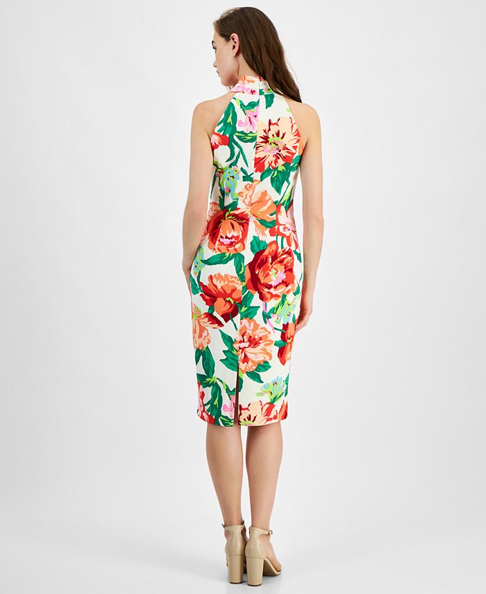 RACHEL Rachel Roy Harland Floral-Print Midi Dress - Macy's