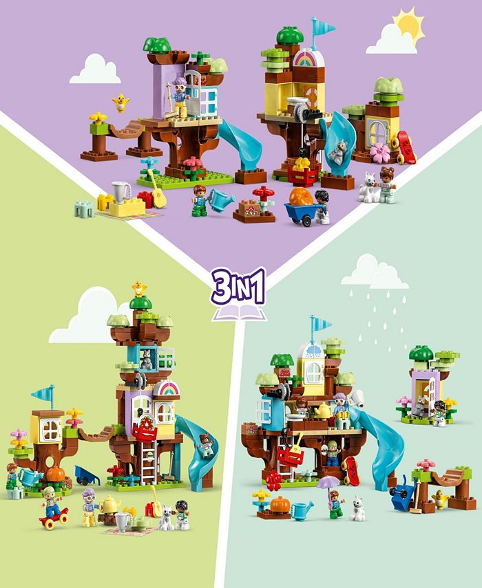 LEGO® DUPLO Town 3in1 Tree House 10993 Building Set - Macy's