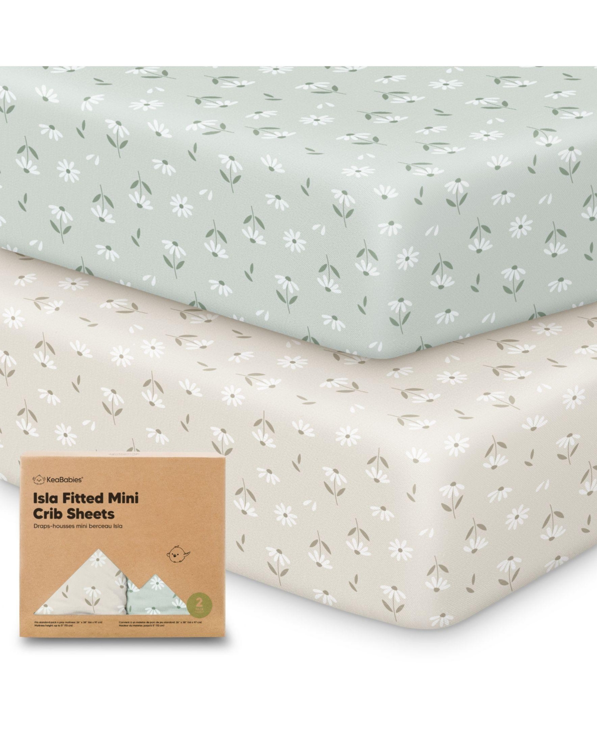 Click here for KeaBabies 2-Pack Mini Crib Sheets  Pack and Play S... prices