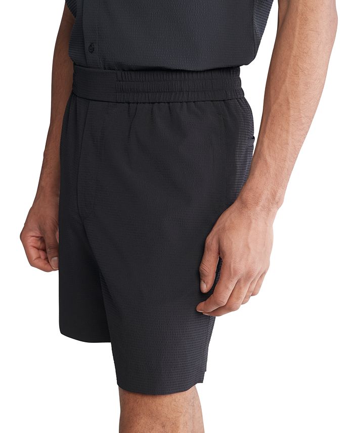 Calvin Klein Mens Classic Fit Textured 7 Seersucker Shorts Macys