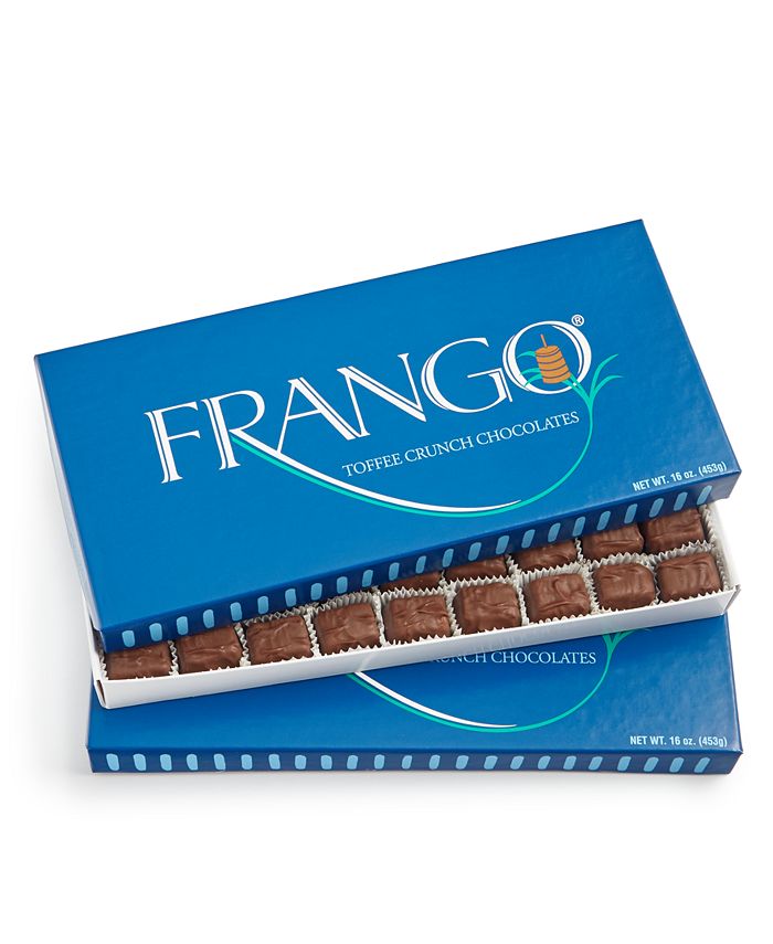 Frango Chocolates Holiday 1 LB Wrapped Box of Toffee Crunch Milk ...