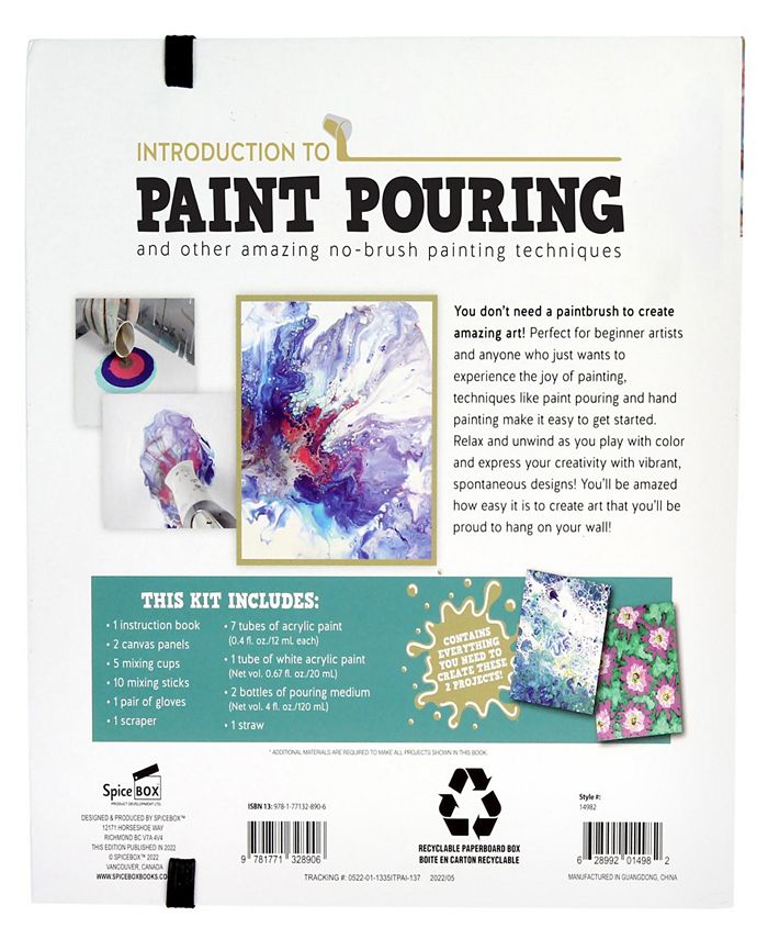 Spicebox Introduction to - Paint Pouring Craft Kit - Macy's