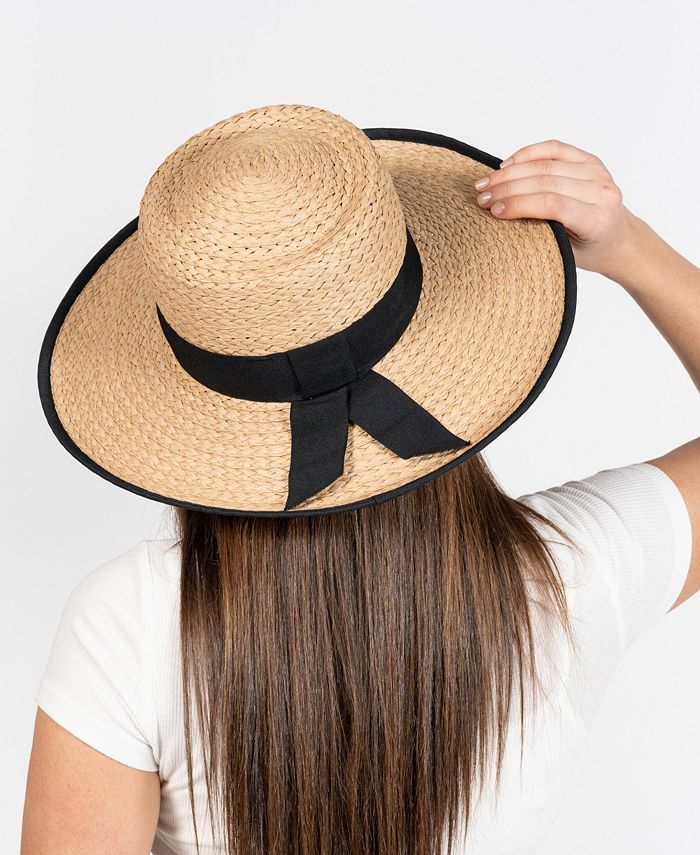 Vince Camuto Grosgrain Ribbon Gondalier Hat - Macy's