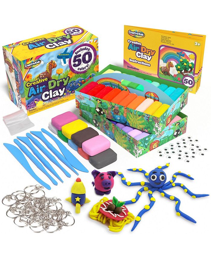 Creative Kids AIR DRY CLAY MODELING CRAFT KIT - Macy's