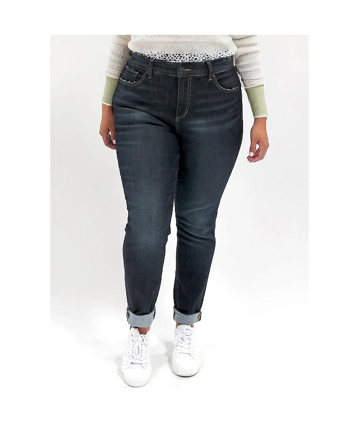 SLINK Jeans Plus Size High Rise Ankle Skinny Jeans - Macy's