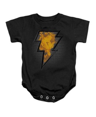 Black Adam Baby-Girls Beveled Emblem Infant Snapsuit - Macy's