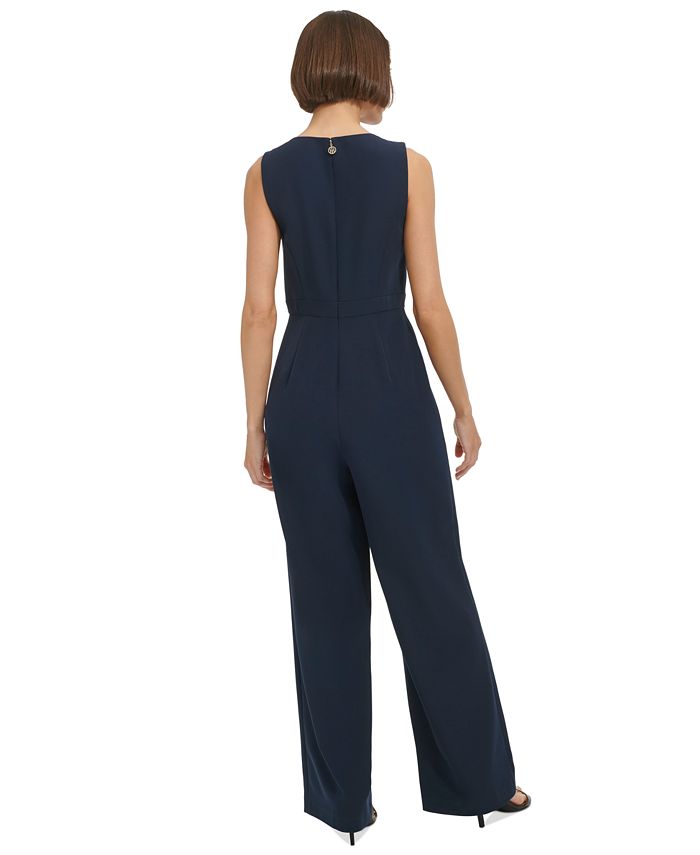 Tommy Hilfiger Women's Sleeveless Straight-Leg Jumpsuit - Macy's