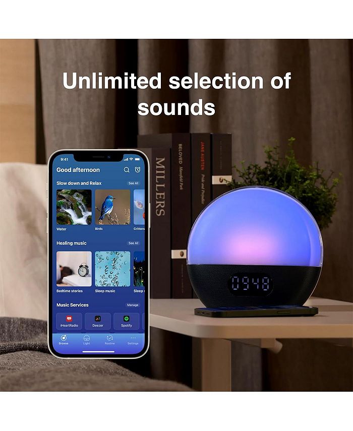WiiM Wake-up Light All-in-One Sunrise Alarm Clock, Sound Machine ...