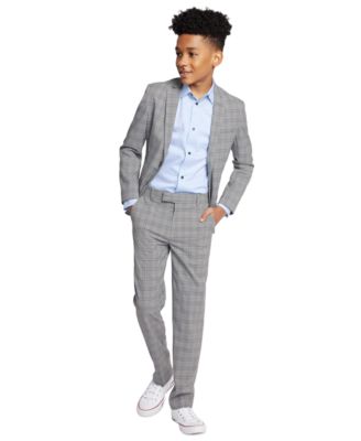 Click here for Calvin Klein Big Boys Stretch Deco Plaid Jacket St... prices