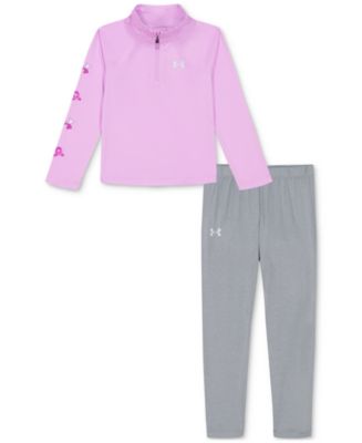 Under Armour Toddler and Little Girl 2-Pc. Quarter-Zip Tech Pullover ...