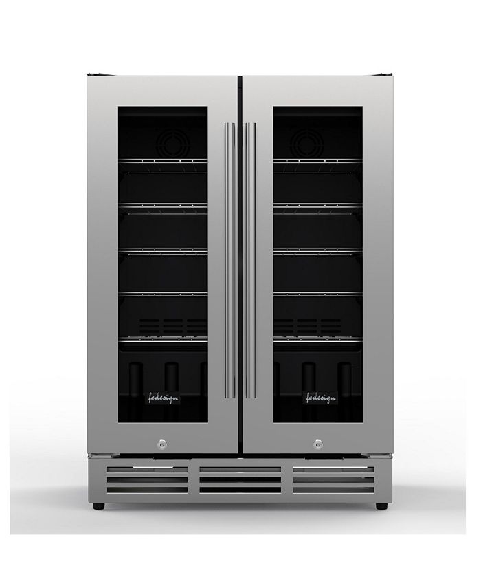 FC Design 24'' 42 Bottle Built-in Dual Zone Freestanding Wine ...