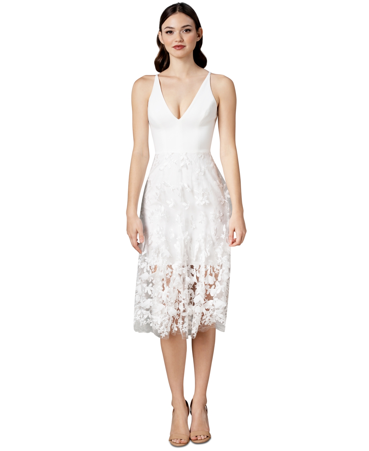 Click here for Dress the Population Plunging Darleen Neck Fit & F... prices