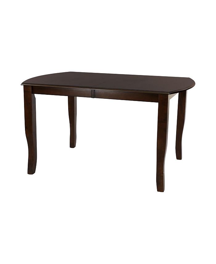 Simplie Fun Dark Cherry Dining Table with Extension Leaf - Macy's