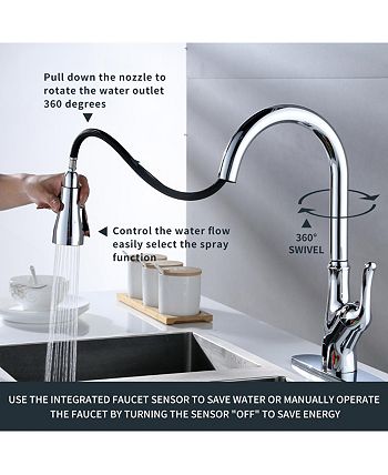 Simplie Fun Pull Down Touchless Single Handle Kitchen Faucet - Macy's