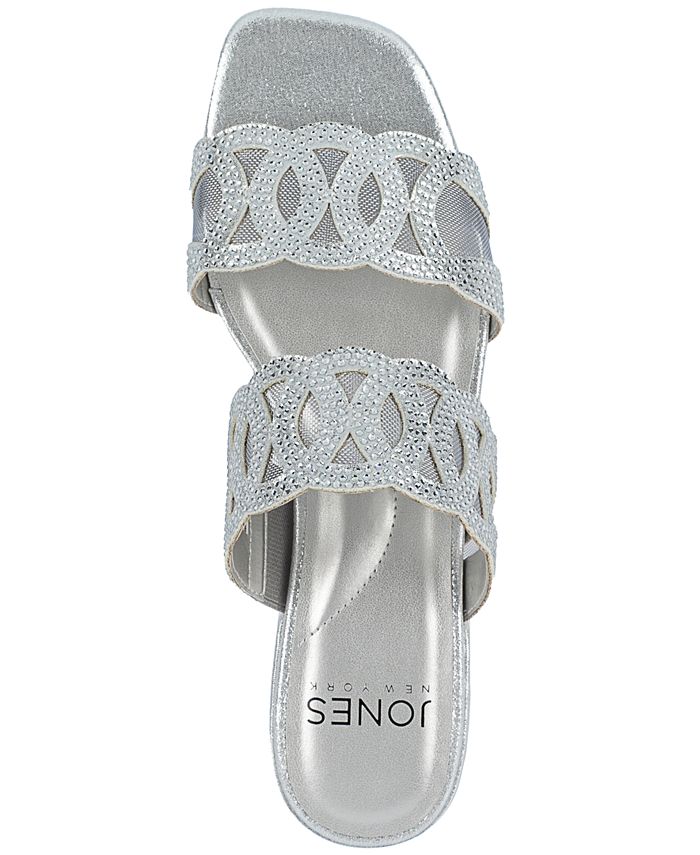 Jones New York Women's Vandela Double Band Cutout Dress Sandals - Macy's