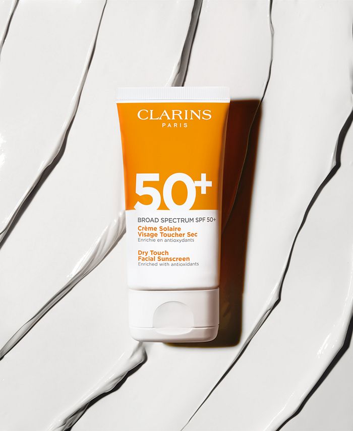 Clarins Dry Touch Facial Sunscreen Broad Spectrum SPF 50+, 1.7 oz. - Macy's