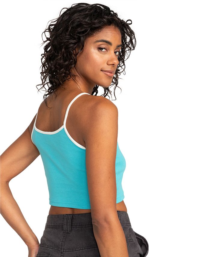 Roxy Juniors' Cotton High-Low Cropped Muscle Tank Top - Macy's