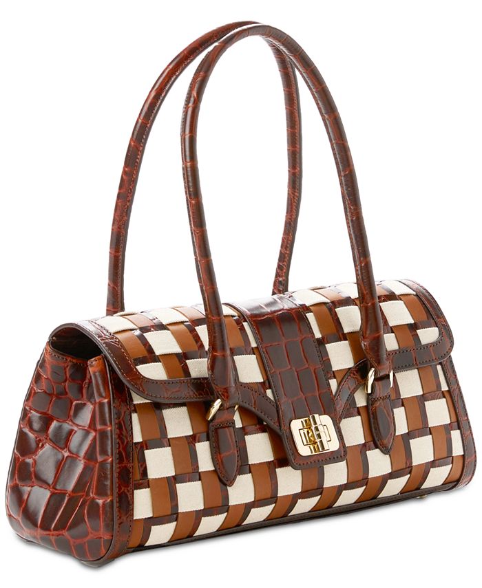 Brahmin Dayan Pecan Edgewater Medium Satchel - Macy's