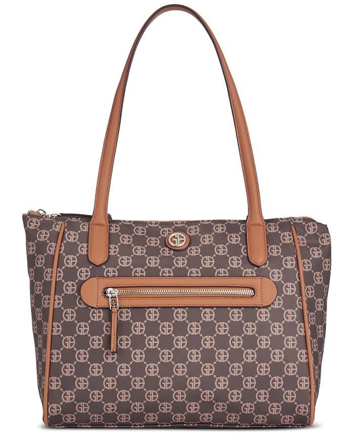Giani Bernini Logo Large Nylon Tote, Created for Macy's - Macy's