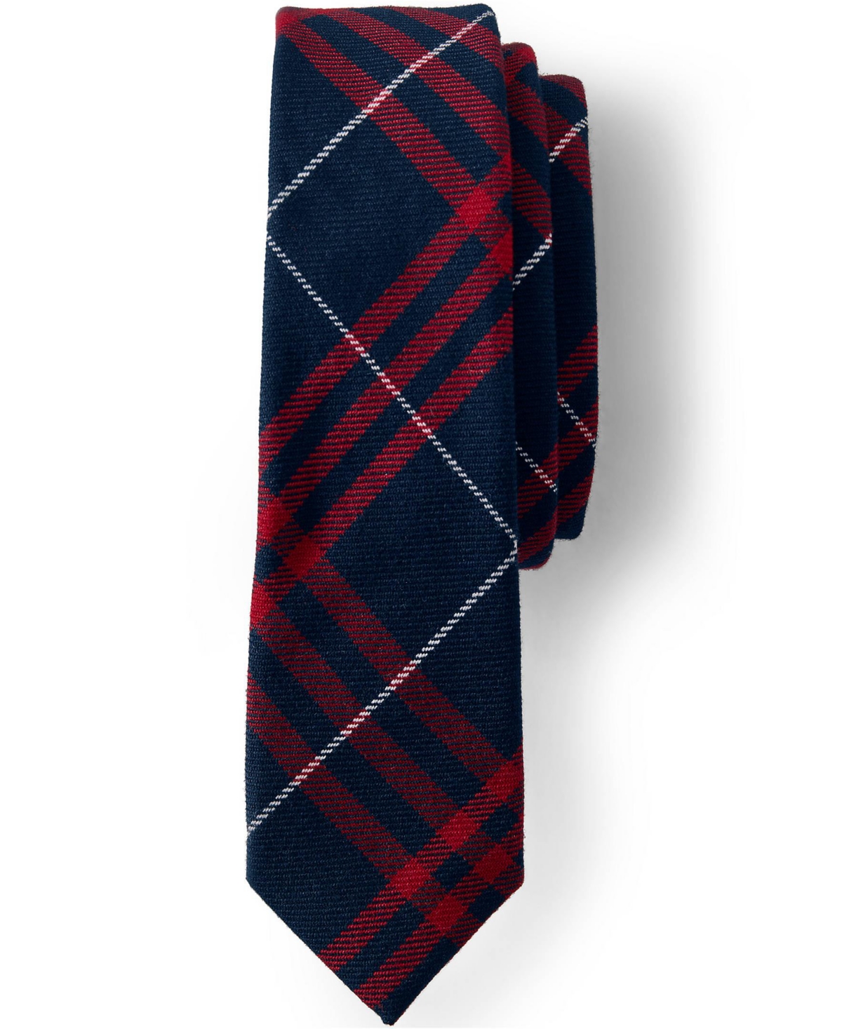 Click here for Lands End Kids Plaid To Be Tied Tie - Classic navy... prices