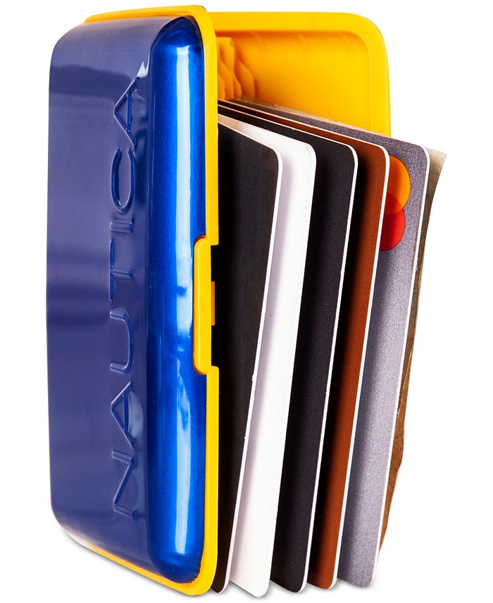 Nautica Men's Embossed-Logo RFID Aluminum Security Wallet - Macy's