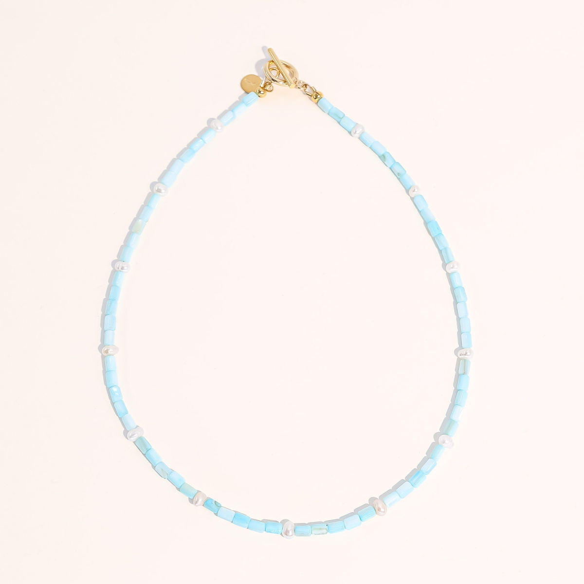 Click here for Joey Baby 16 Lusia Necklace with Baby Blue Dyed Sh... prices