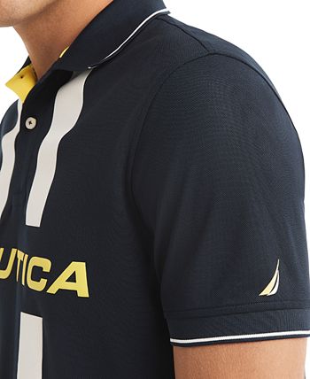 Nautica Men's Navtech Classic-Fit Colorblocked Logo-Print Performance ...